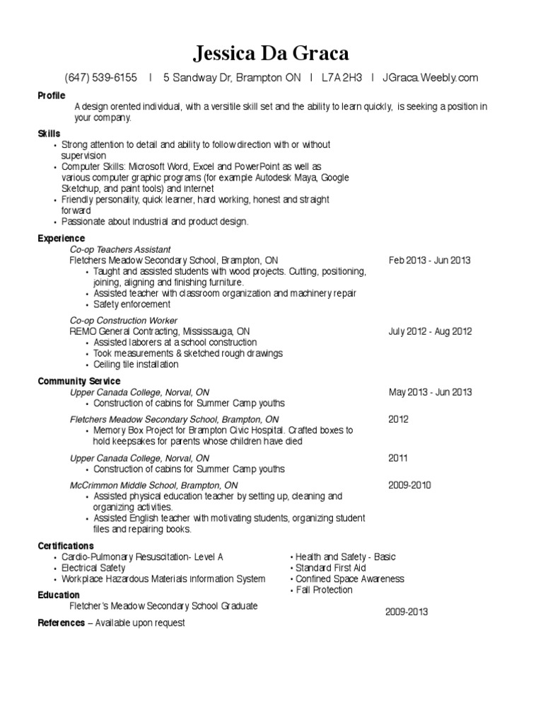 Jessica Official Resume | PDF