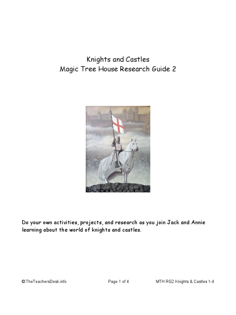 Magic Tree House 2 Research Guide Knights & Castles RC Preview | PDF ...