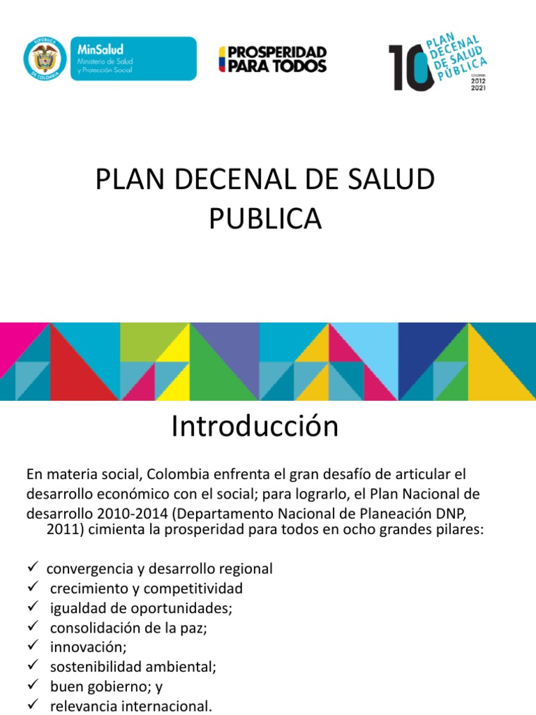 Plan Decenal De Salud P 250 Blica - Riset