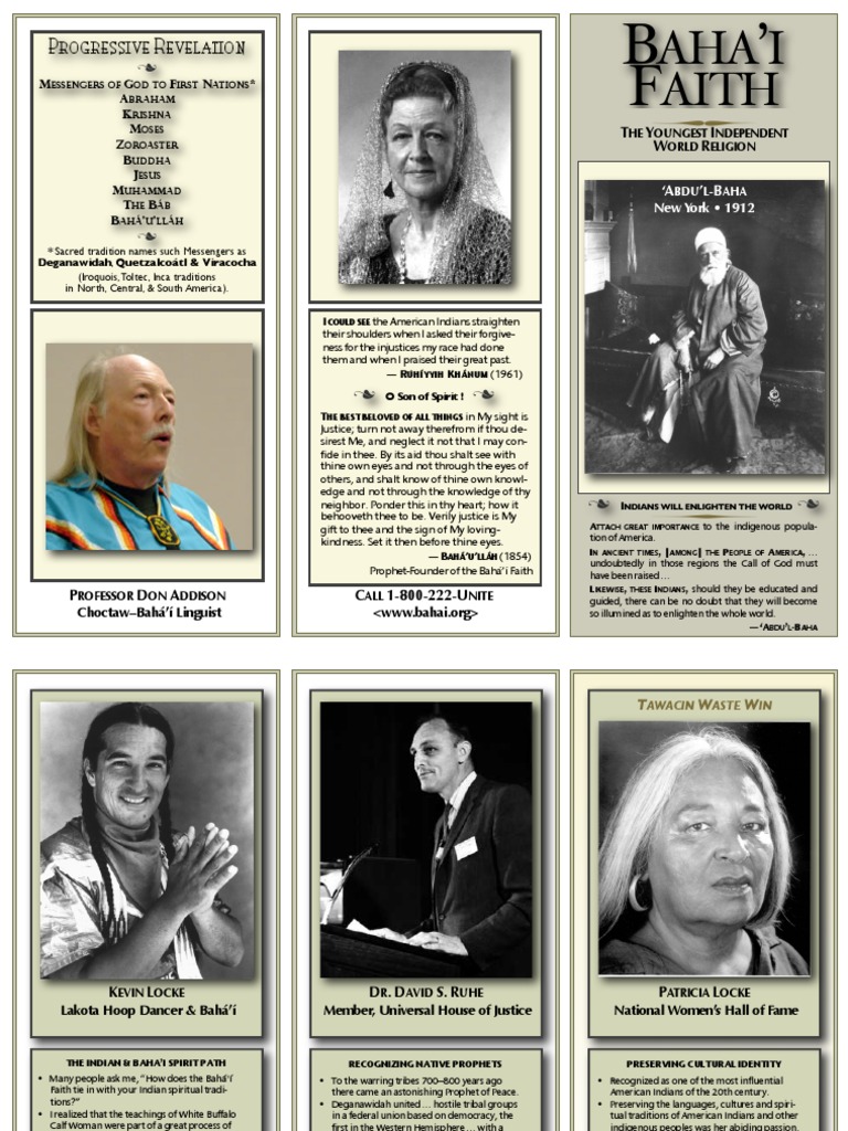 Bahai - Native - Brochure | PDF | Bahá'í Faith | Abrahamic Religions