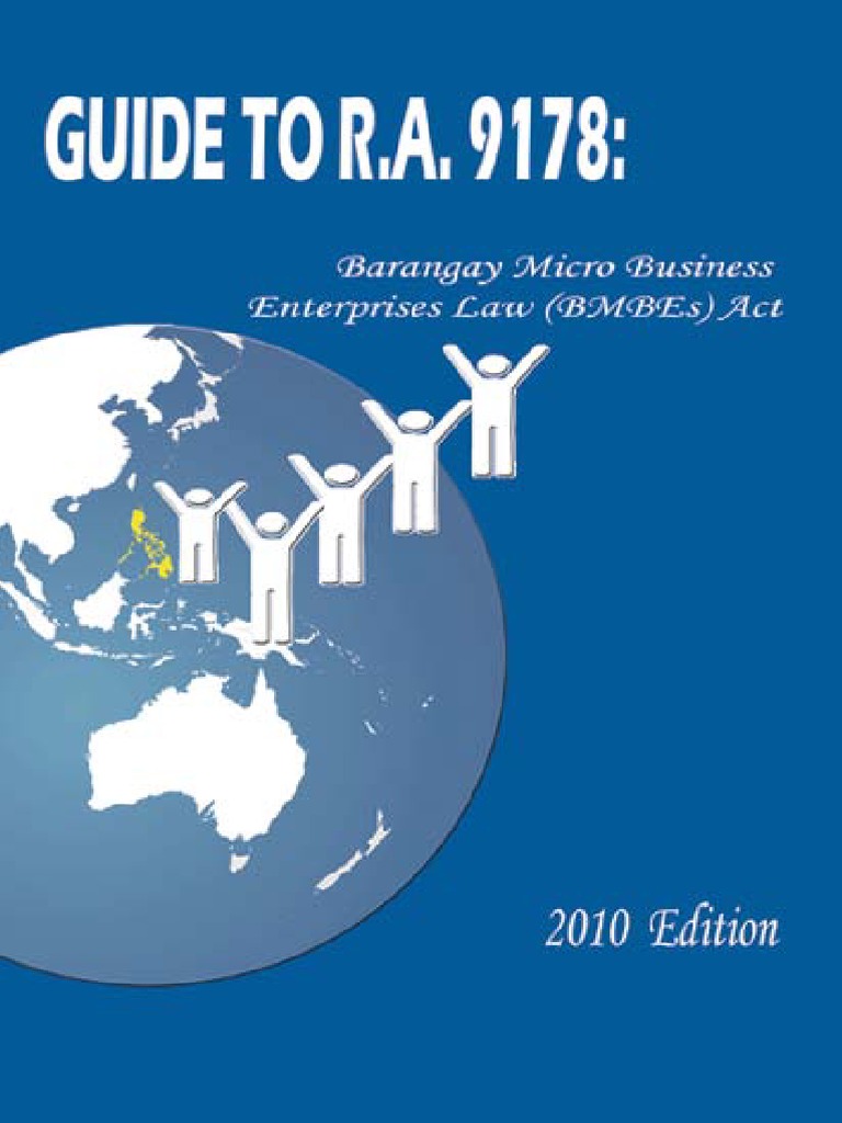 RA 9178 BMBE Act | PDF | Business | Economies