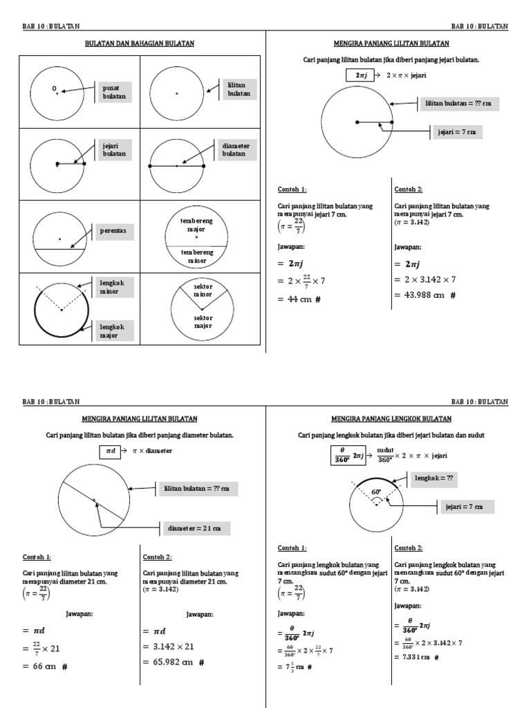 Bulatan Dan Bahagian Bulatan | PDF | Metode & Bahan Ajar