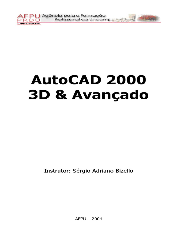 Apostila AutoCAD 3D | Auto Cad | Arquivo de Texto