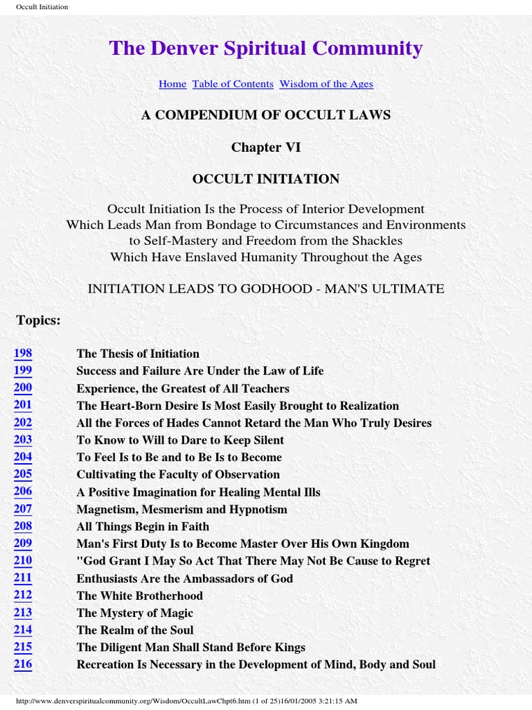 A Compendium of Occult Laws | PDF | Hypnosis | Wisdom