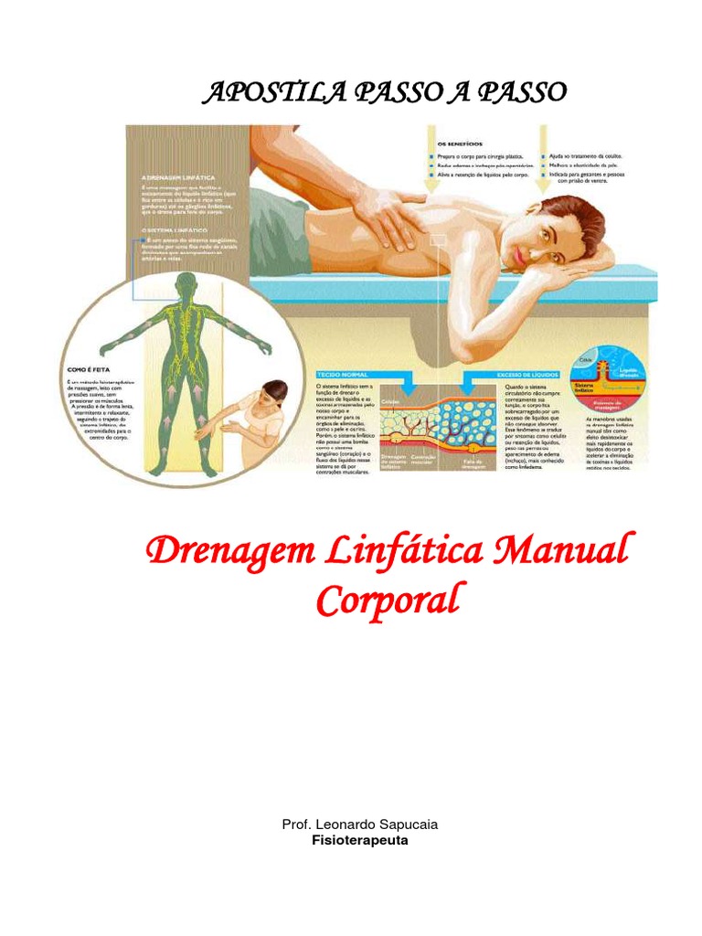 Guia passo-a-passo para drenagem linfática manual corporal | PDF ...