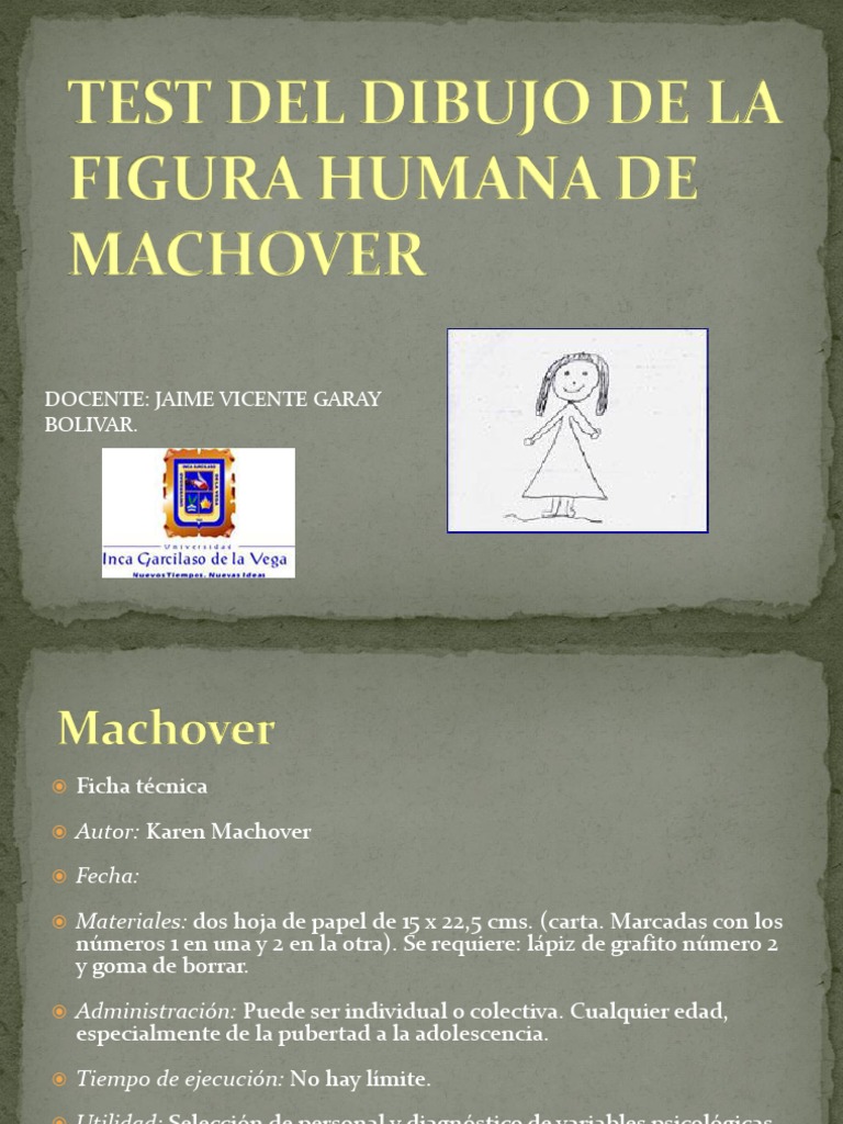 Test de la Figura Humana de Machover | PDF | Dibujo | Conocimiento