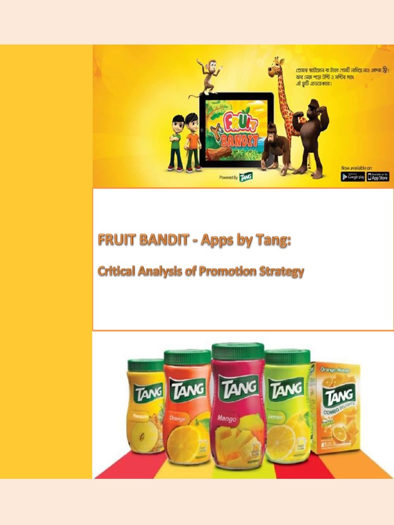 Fruit Bandit - Apps by Tang - Critical Analysis of Promotion Strategy ...