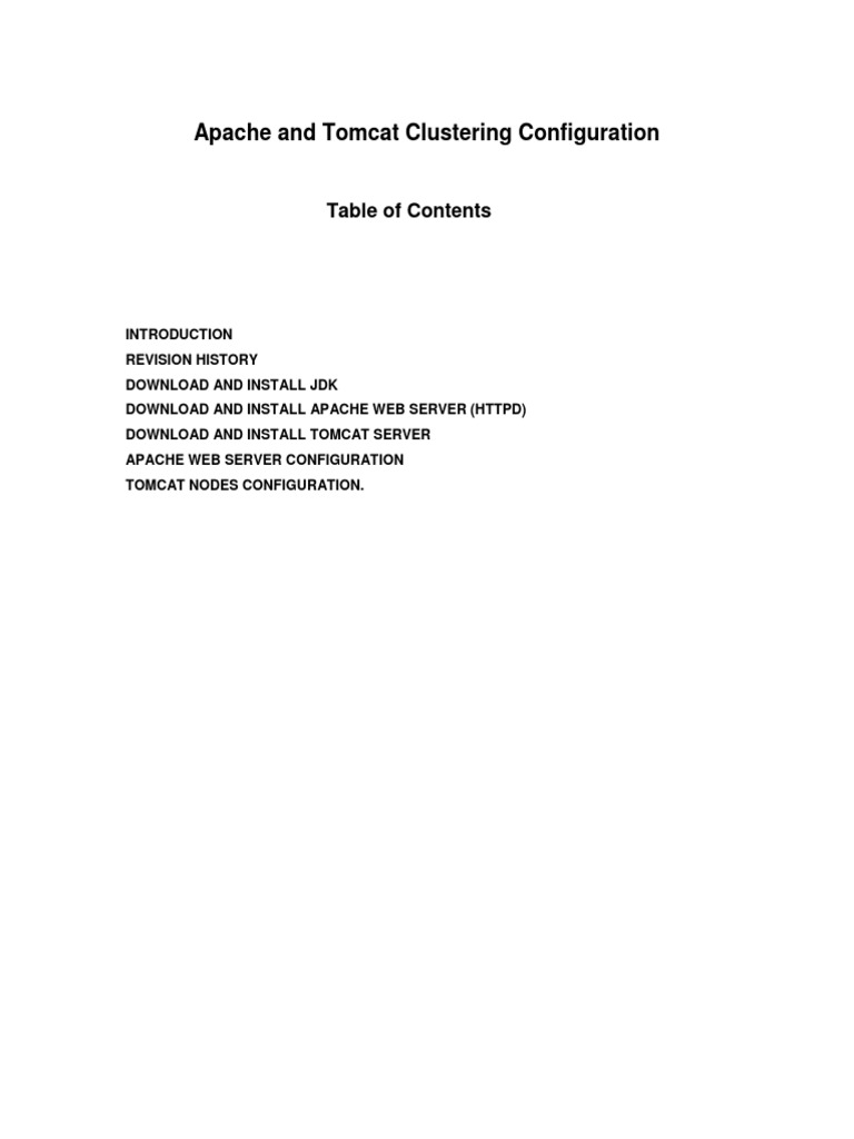 Apache Tomcat Clustering Tuning Pdf Apache Server Web Server 1523