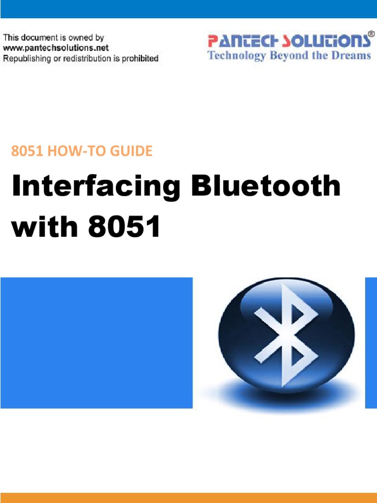 Interfacing Bluetooth With 8051 | PDF | Bluetooth | Microcontroller