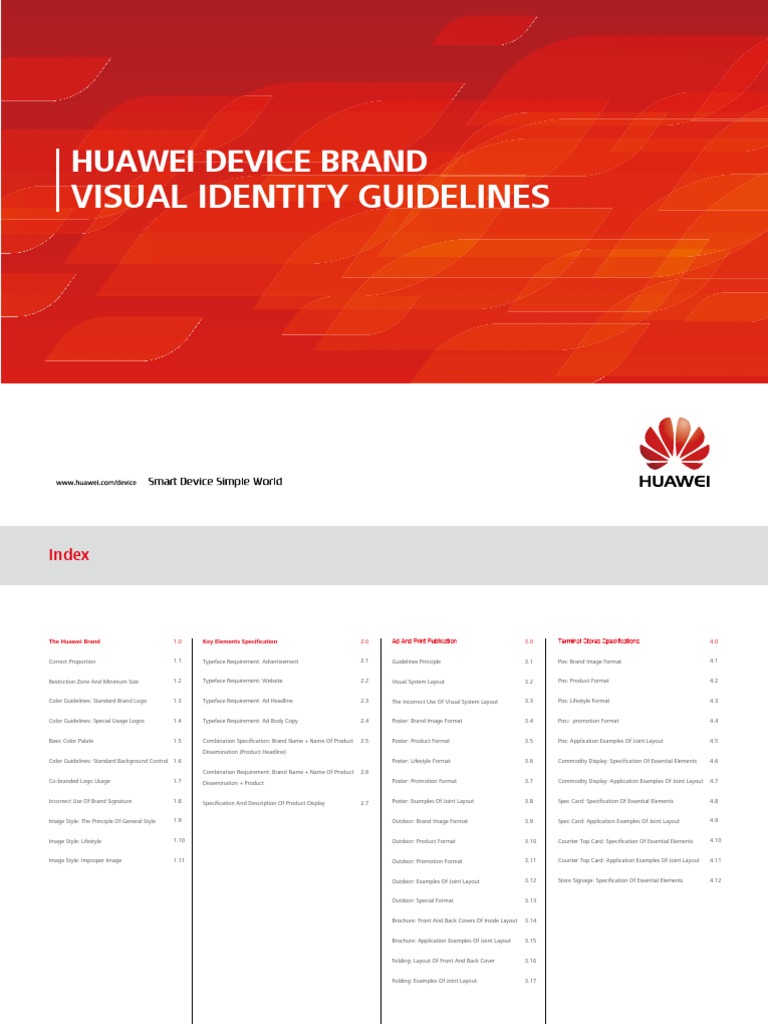 Huawei Device Brand Visual Identity Guidelines 2012 | PDF | Google ...