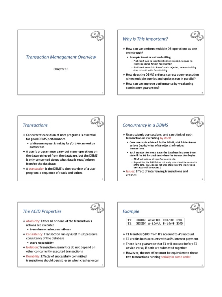 Transaction Management - PPTs | PDF | Database Transaction | Databases