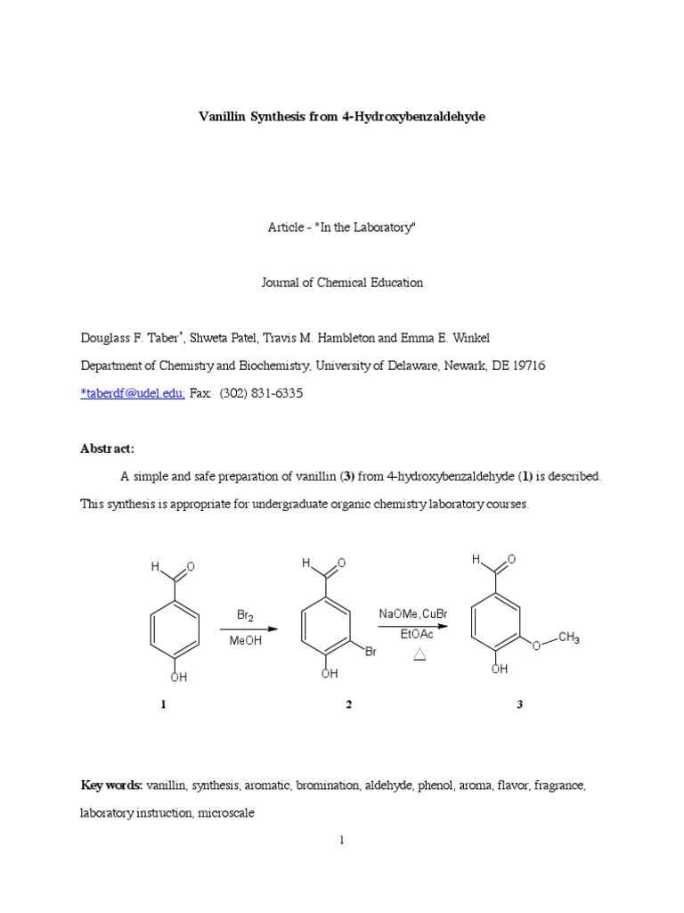 Vanillin | PDF