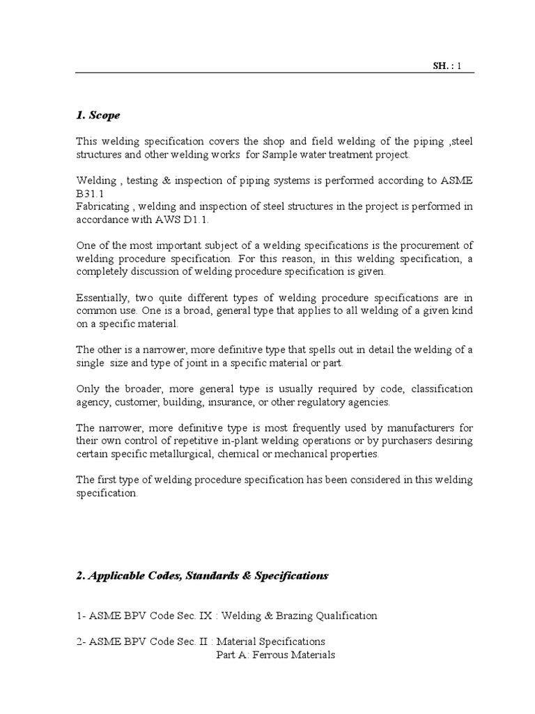 Welding Procedure Specification Overview | PDF | Welding | Construction