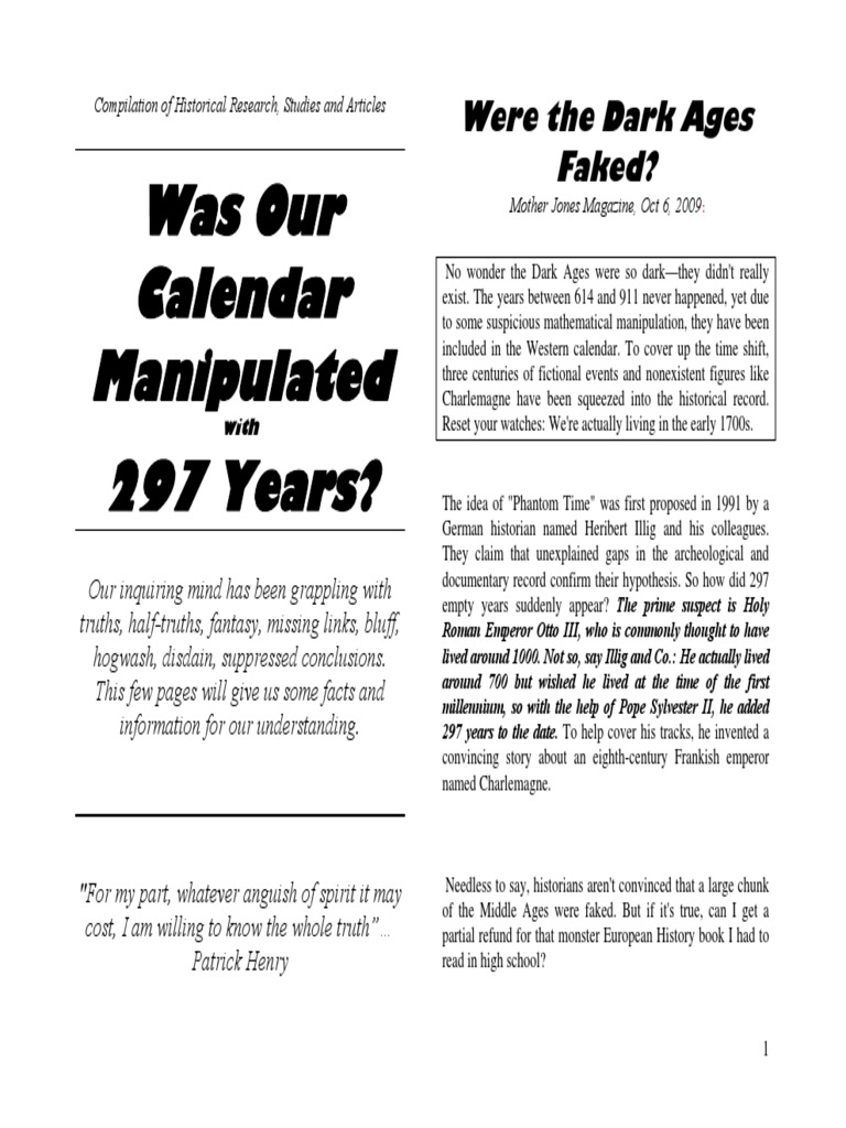 Phantom Time Hypothesis Explained | PDF | Religion And Belief