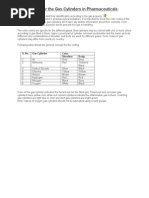 Gas Cylinder Colour Coding Guide | PDF | Argon | Nitrous Oxide