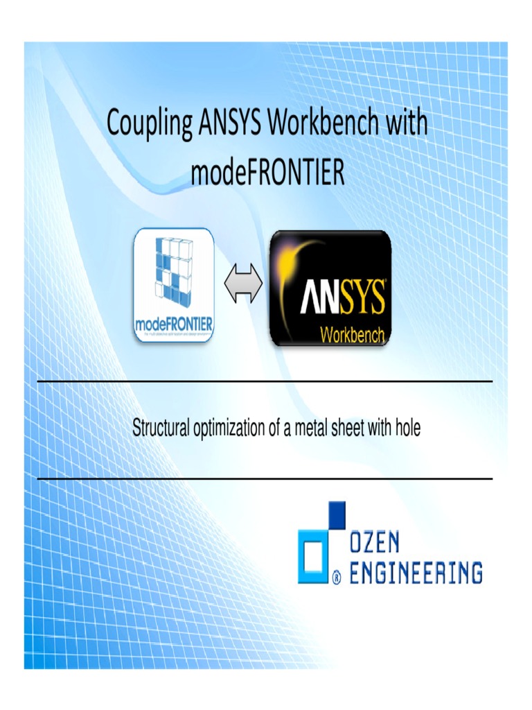 Coupling ANSYS Workbench With ModeFRONTIER | PDF