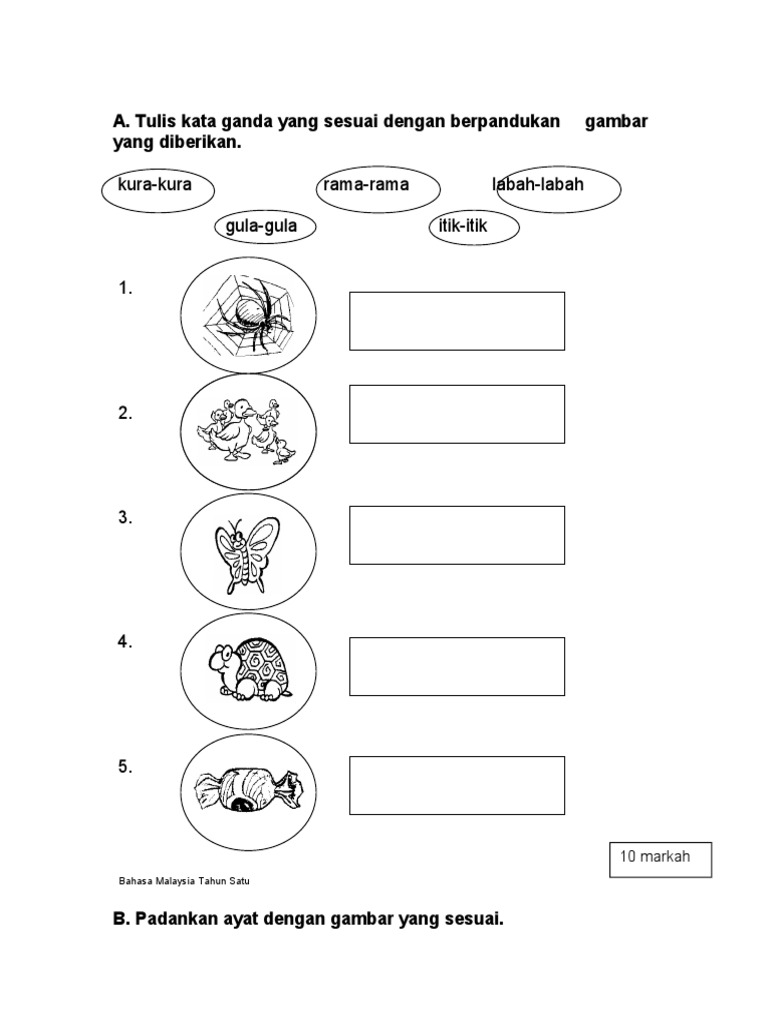 Bahasa Malaysia Tahun 1 | PDF