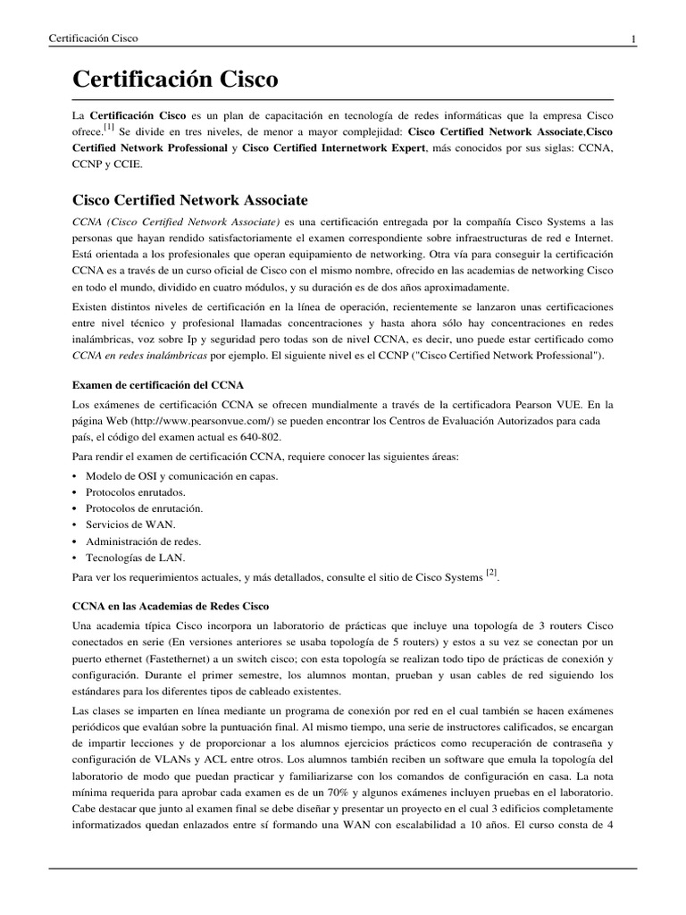 Certificacion-Cisco.pdf | Certificaciones de Cisco | Cisco Systems