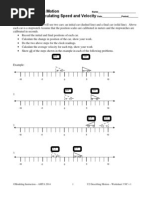 Worksheet Velocity Graph | PDF