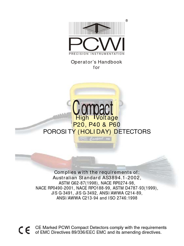 English - Compact P20 P40 and P60 Manual Pcwi | PDF | Battery ...
