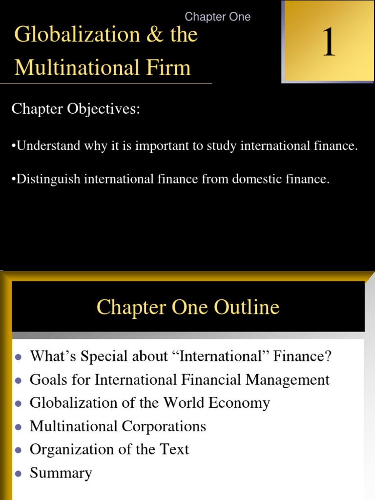 Globalization & The Multinational Firm: International Financial Management | PDF | Multinational ...