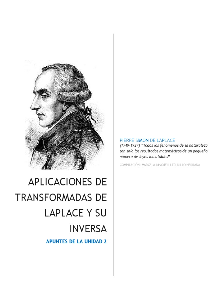 Transformada de Laplace y Su Inversa | PDF | Integral | Función ...
