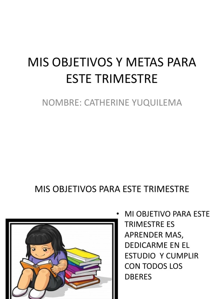 Mis Objetivos y Metas para Este Trimestre | PDF