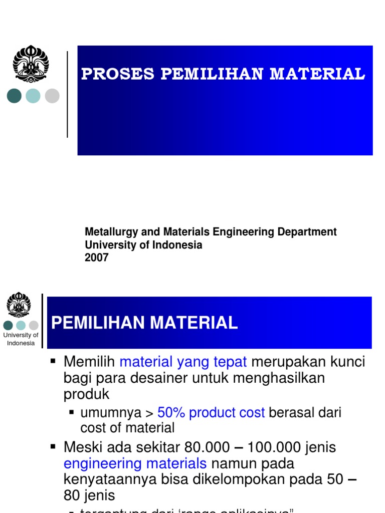 2 Proses Material Selection | PDF