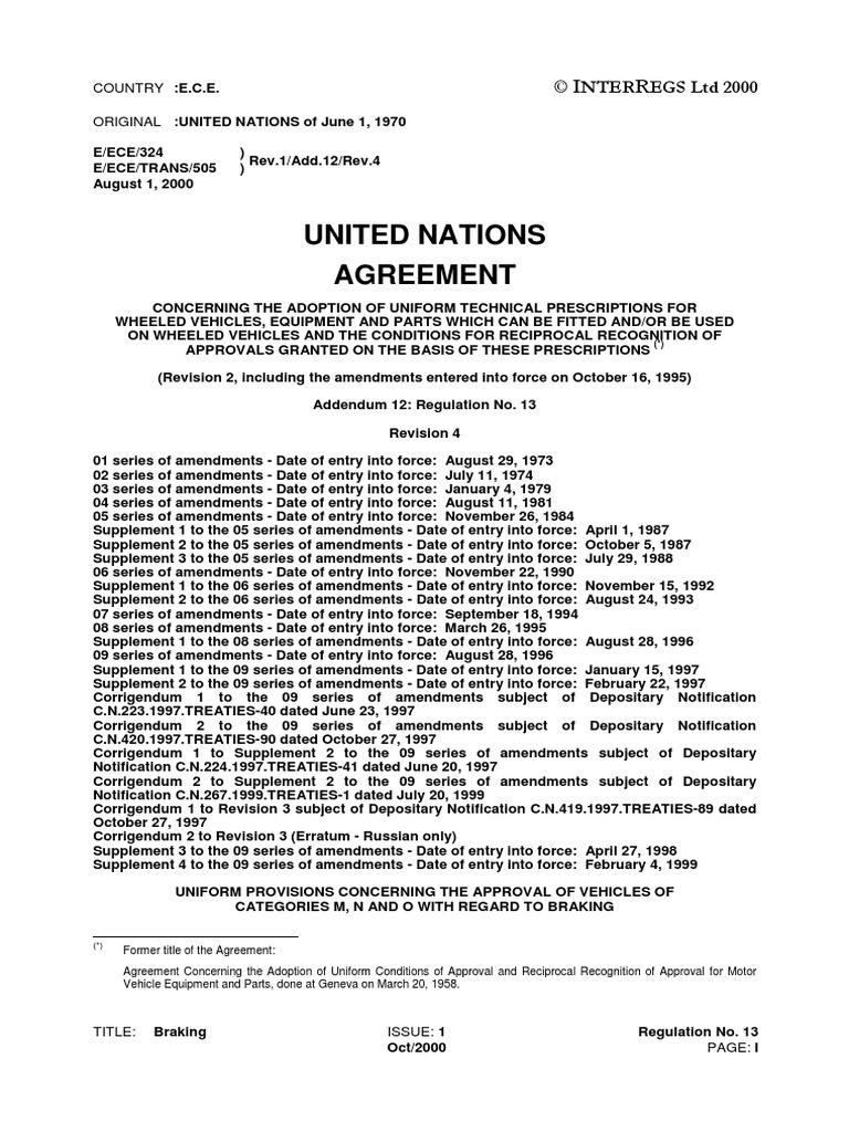 Ece R13 | PDF | Brake | Vehicles