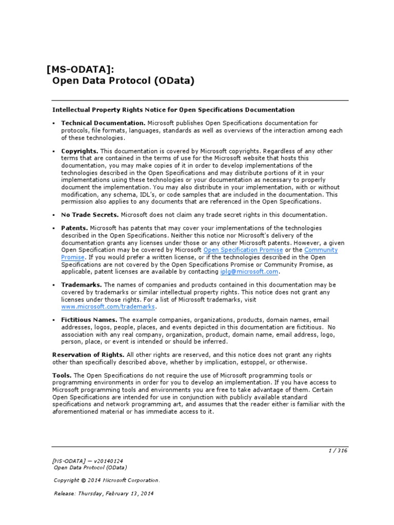 MS Odata | PDF | Entity Framework | Json