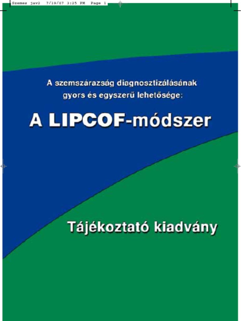 Systane Szárazszem Lipcof Fuzet | PDF