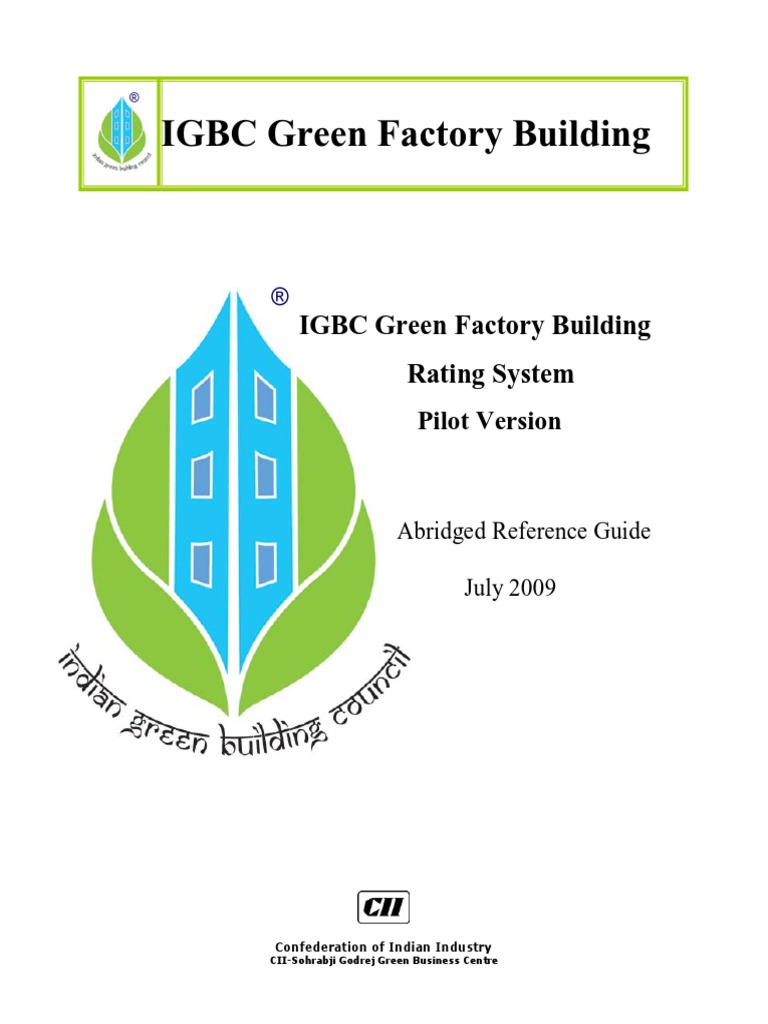 IGBC Green Factory Building Rating System | PDF