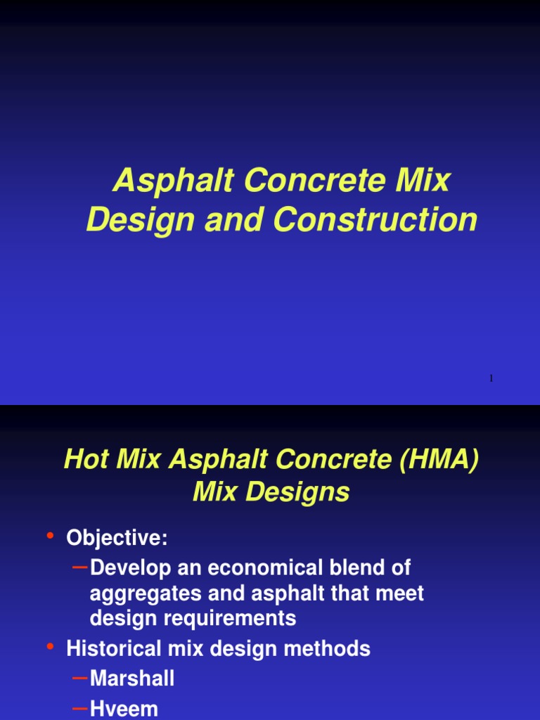 Asphalt Mix Design | PDF