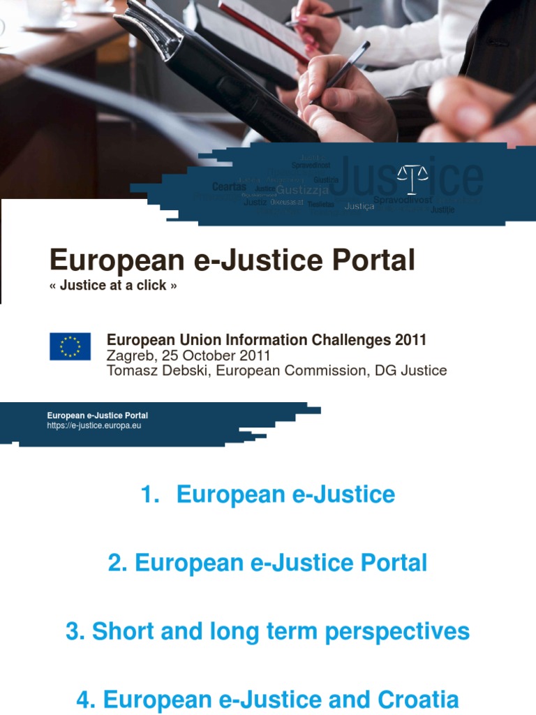 European E-Justice Portal | PDF | European Union | Computing
