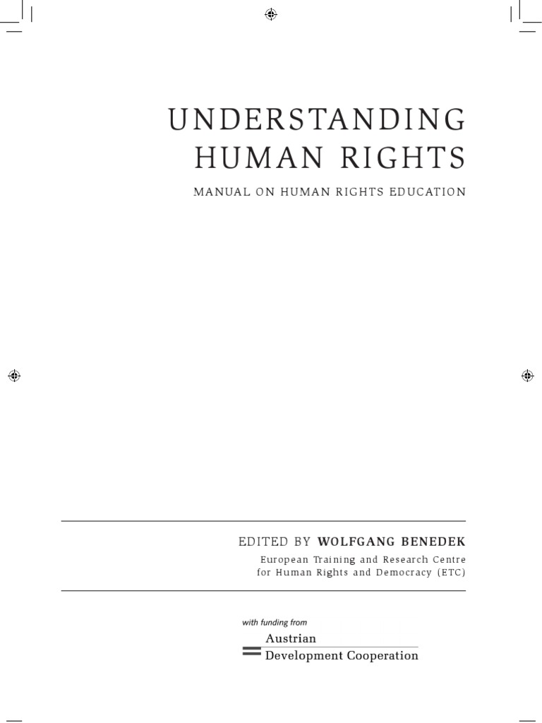 Understanding Human Rights Manual On Human Rights Education Pdf