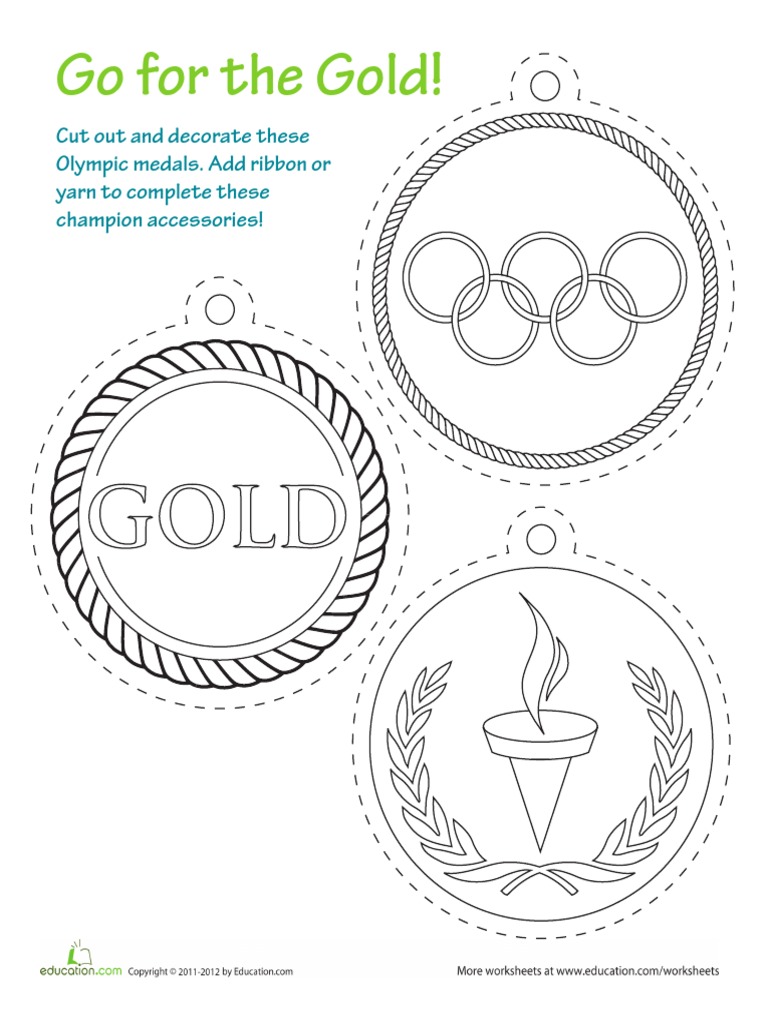 Olympic Medals Coloring Pages