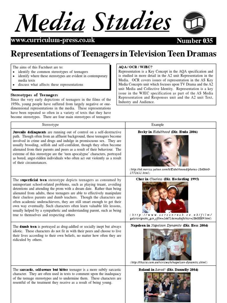 Stereotypes Of Teenagers