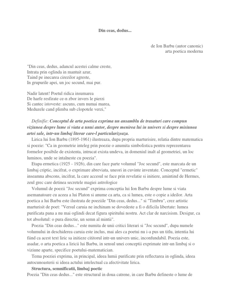 Joc Secund | PDF