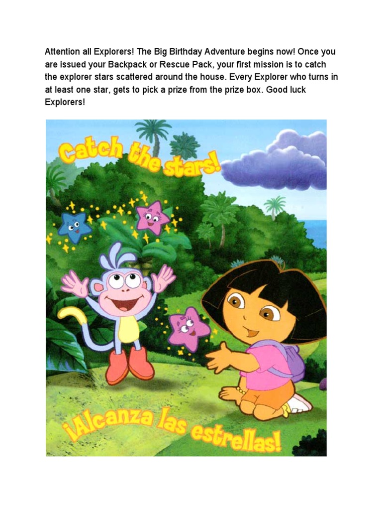 Dora The Explorer Party Game | PDF