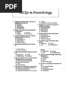 Parasitology Mcqs | PDF | Parasitism | Microbiology