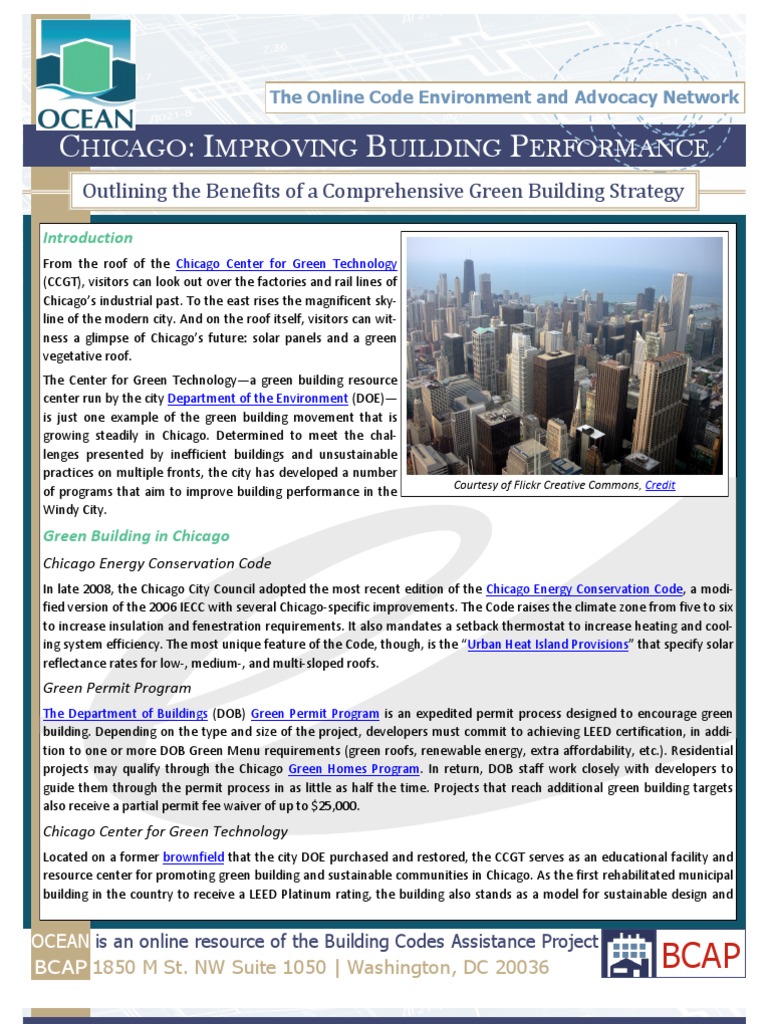 Chicago's Green Building Initiatives | PDF | Green Building ...