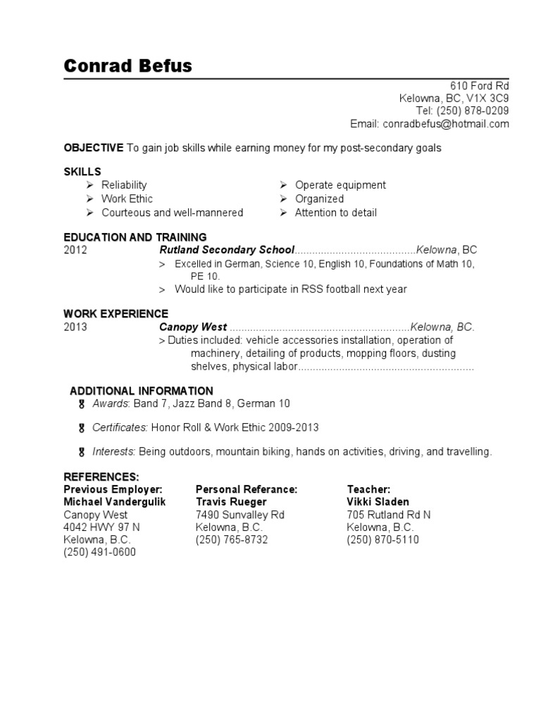 Resume Template-1 | PDF