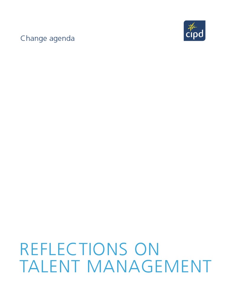 Cipd - Reflections On Talent Management | PDF | Talent Management ...