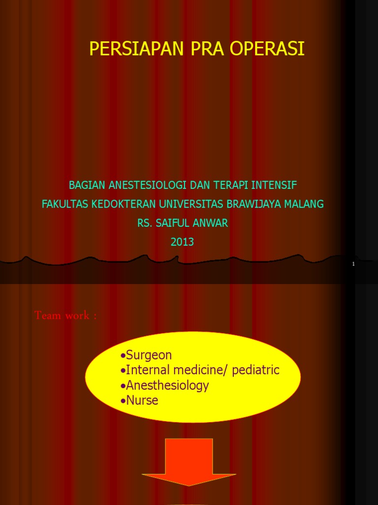 Persiapan Pra Operasi yang Aman | PDF | Anesthesia | Surgery