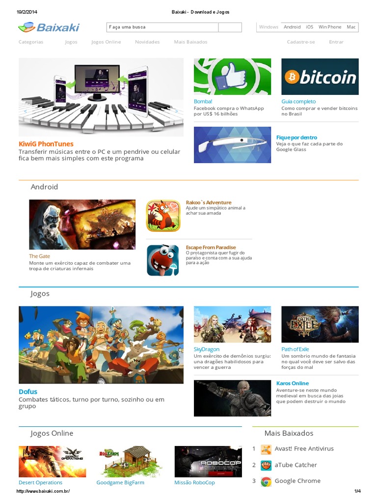 Baixaki - Download e Jogos | PDF | PCs (computadores) | Google