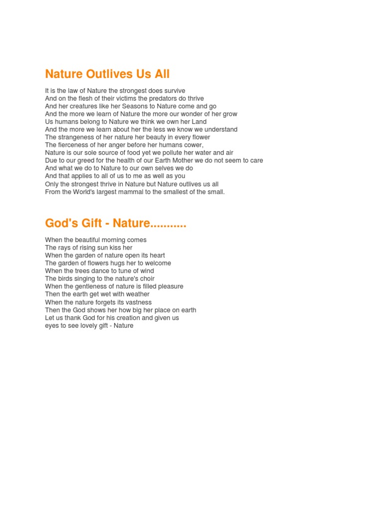Nature's Resilience and Beauty | PDF