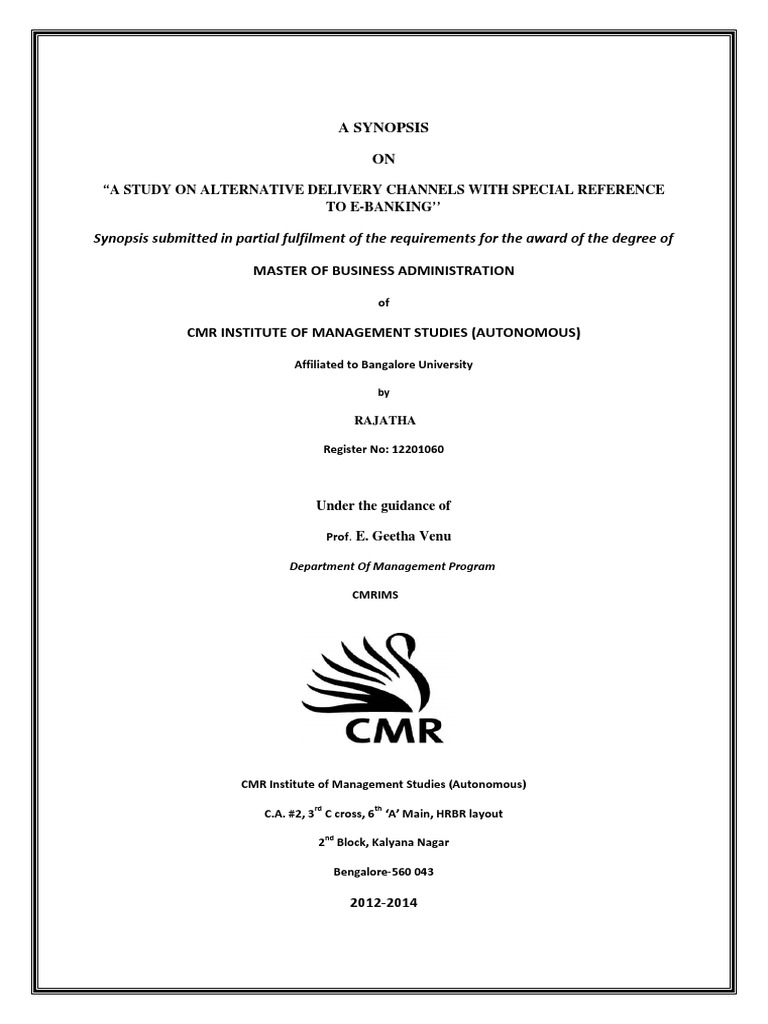 Alternative Delivery Channel in Banking | PDF | Online Banking | Banks ...