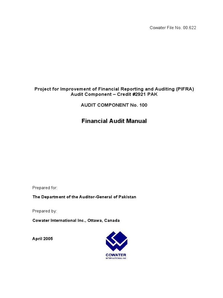 Financial Audit Manual | PDF | Financial Audit | Audit