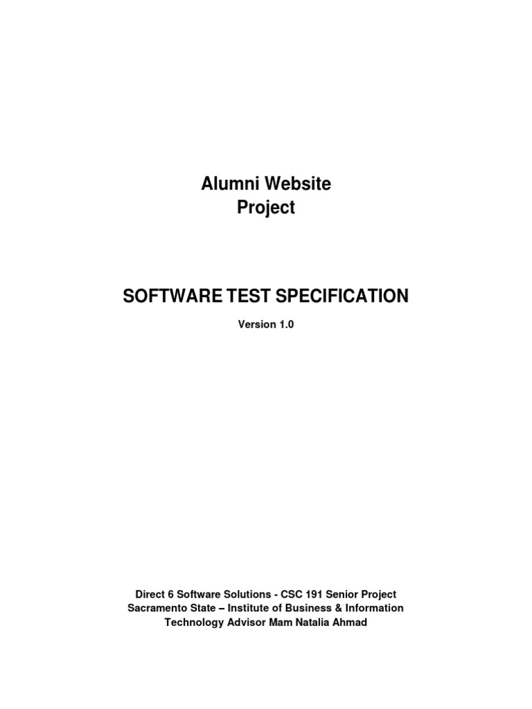 Alumni Website Project | PDF | Specification (Technical Standard) | Databases