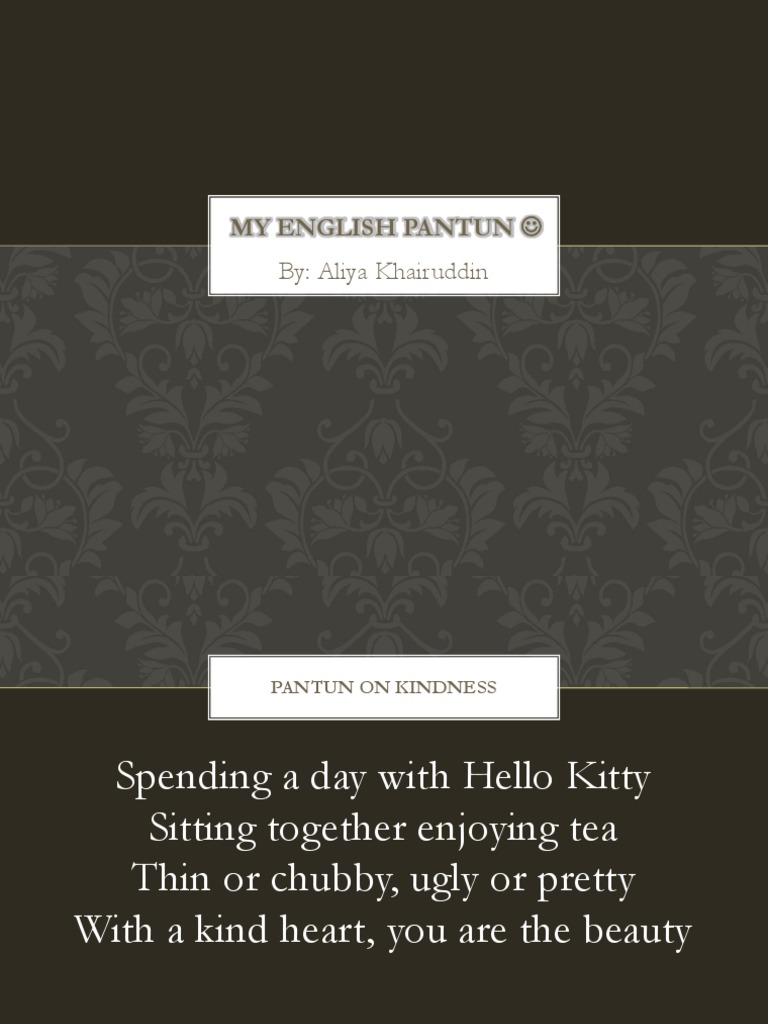 English Pantun Examples and Themes | PDF